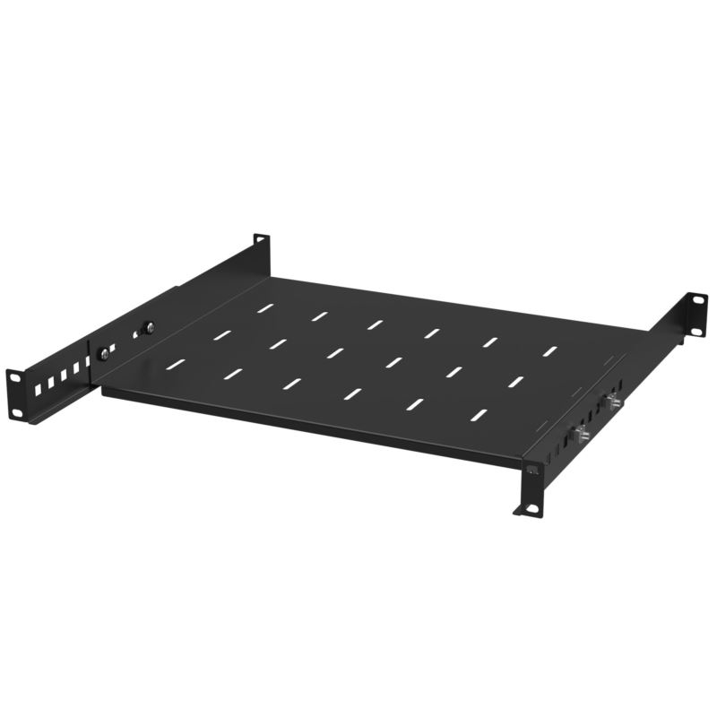 Rack Shelf Regulated 19" 1U 350mm Black | Getic