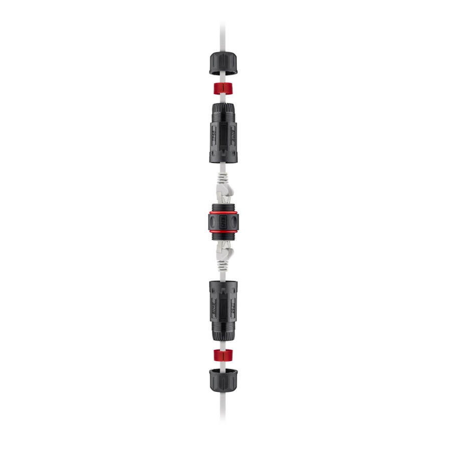 Connection box RJ45-RJ45 Cat6a FTP IP65 | Getic